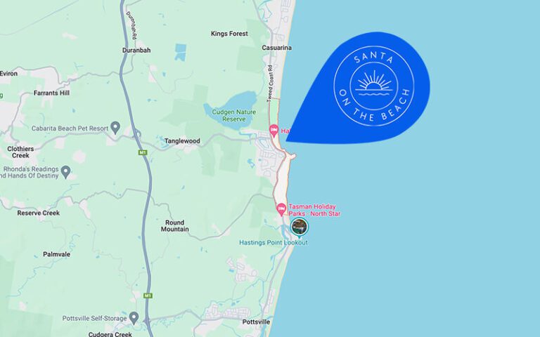 Cabarita - Santa on the beach